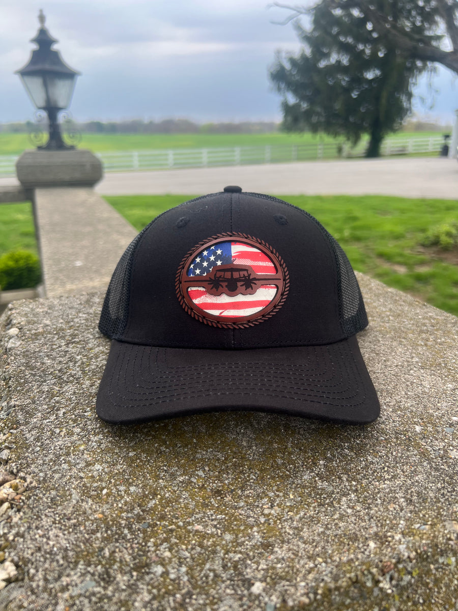 E-2 Hawkeye Leather American Flag Hat – The Logistic Jungle